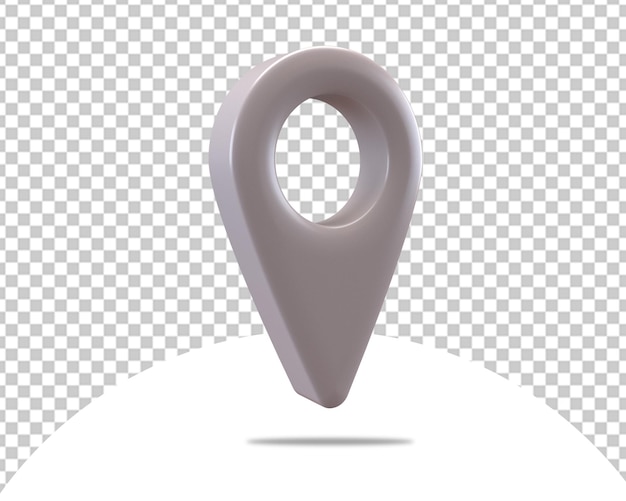 Premium PSD | Silver location map 3d gps pointer Premium PSD | Silver location map 3d gps pointer