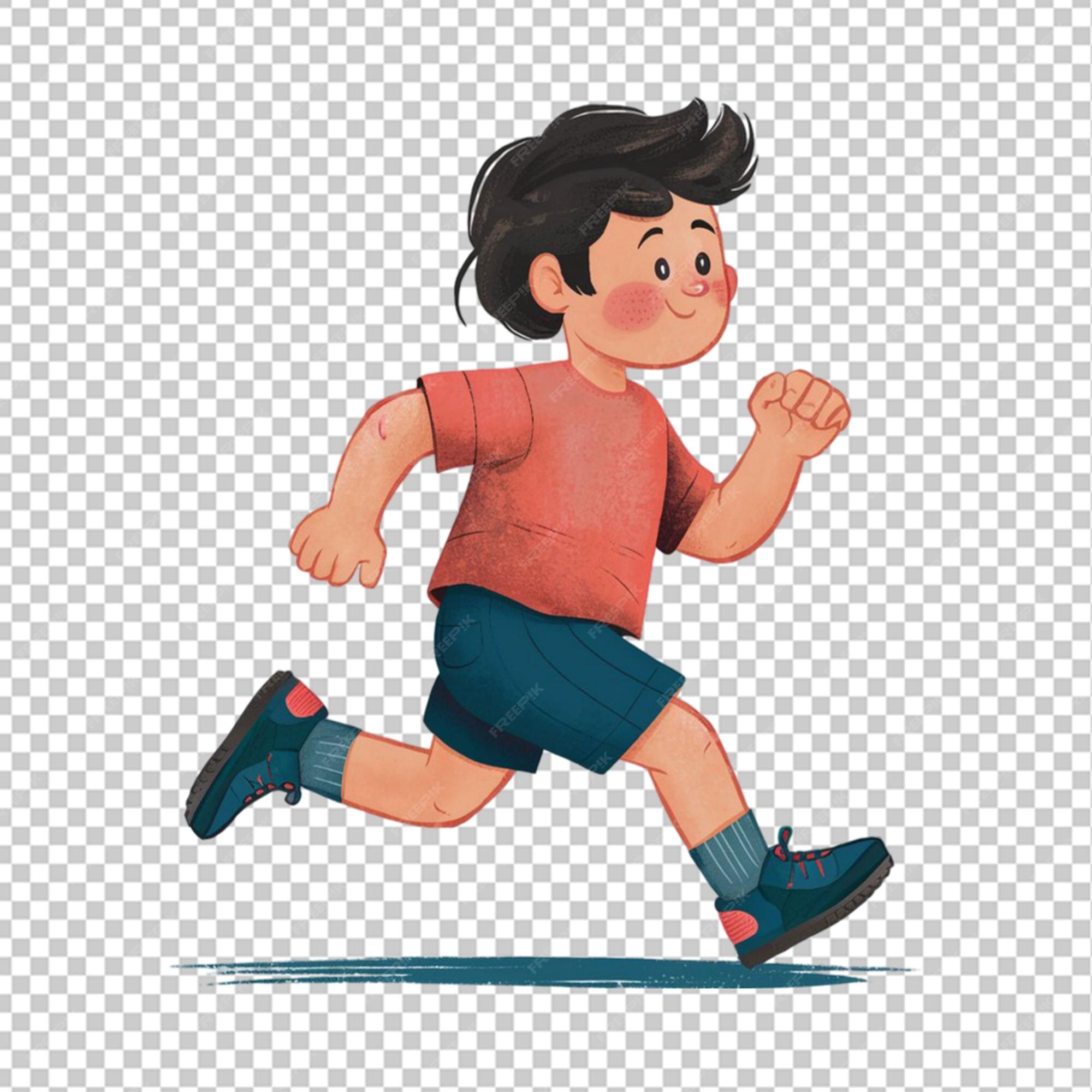 A simple drawing of a boy running isolated on transparent background ... A simple drawing of a boy running isolated on transparent background ...
