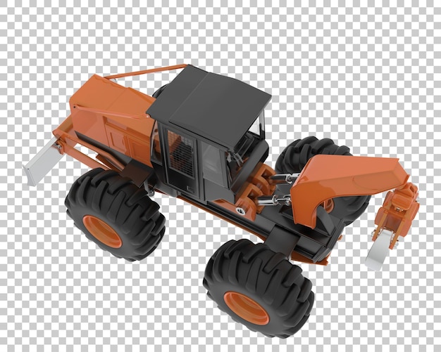 Premium PSD | Skidder on transparent background 3d rendering illustration Premium PSD | Skidder on transparent background 3d rendering illustration
