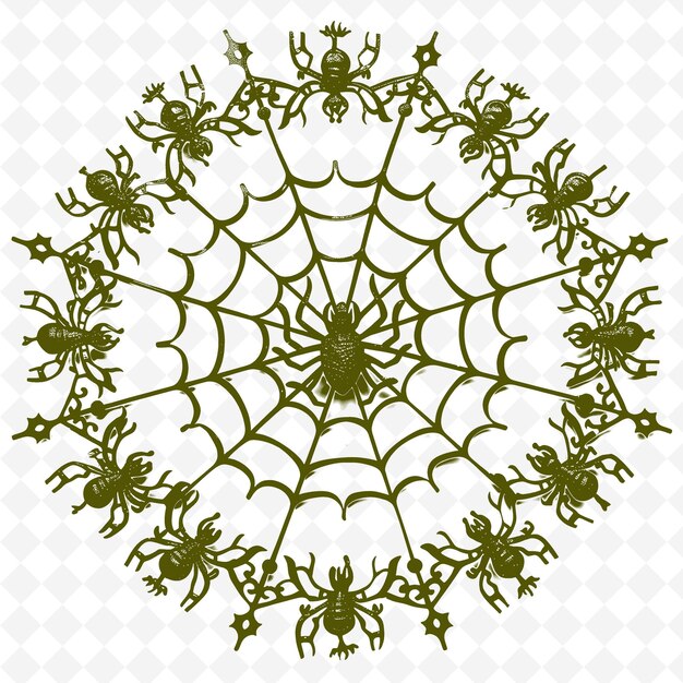 Premium PSD | Spider web on a white background Premium PSD | Spider web on a white background