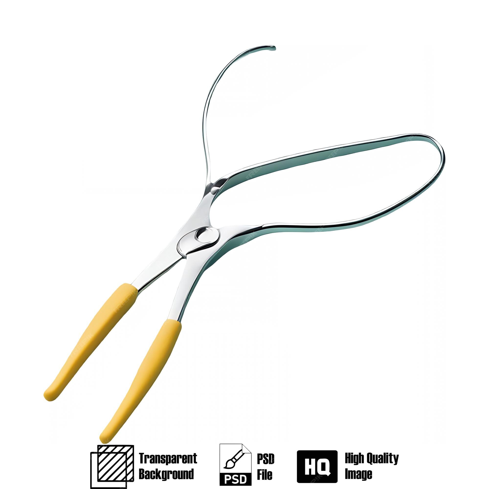 Premium Psd Sponge Forceps Object On Plain Color Background 2