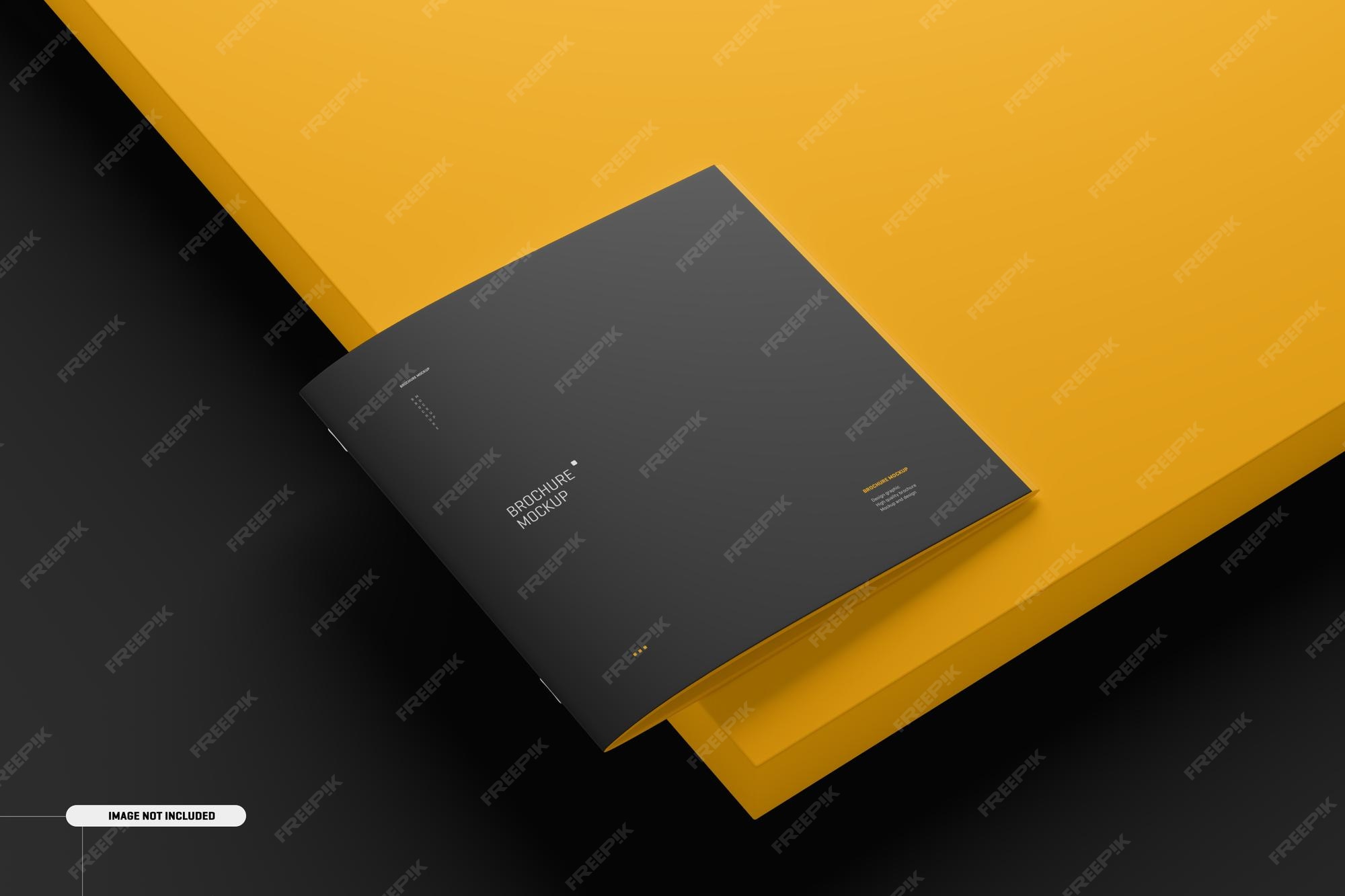 Premium PSD | Square brochure magazine mockup Premium PSD | Square brochure magazine mockup