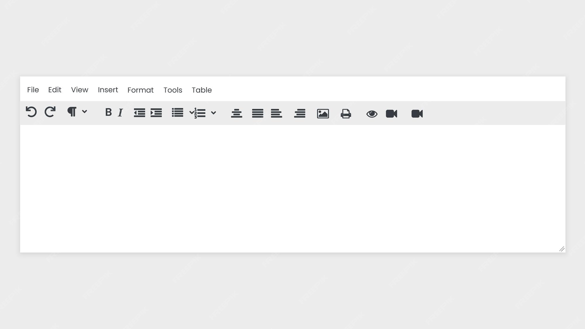 Premium PSD | Text editor ui design Premium PSD | Text editor ui design