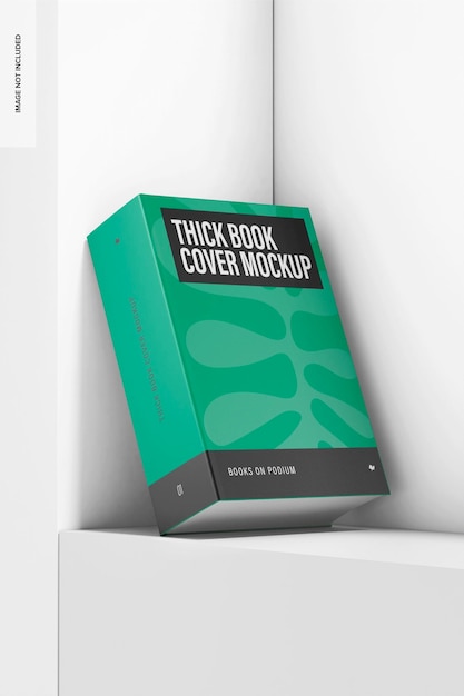 Premium Psd Thick Book Cover Mockup Perspective