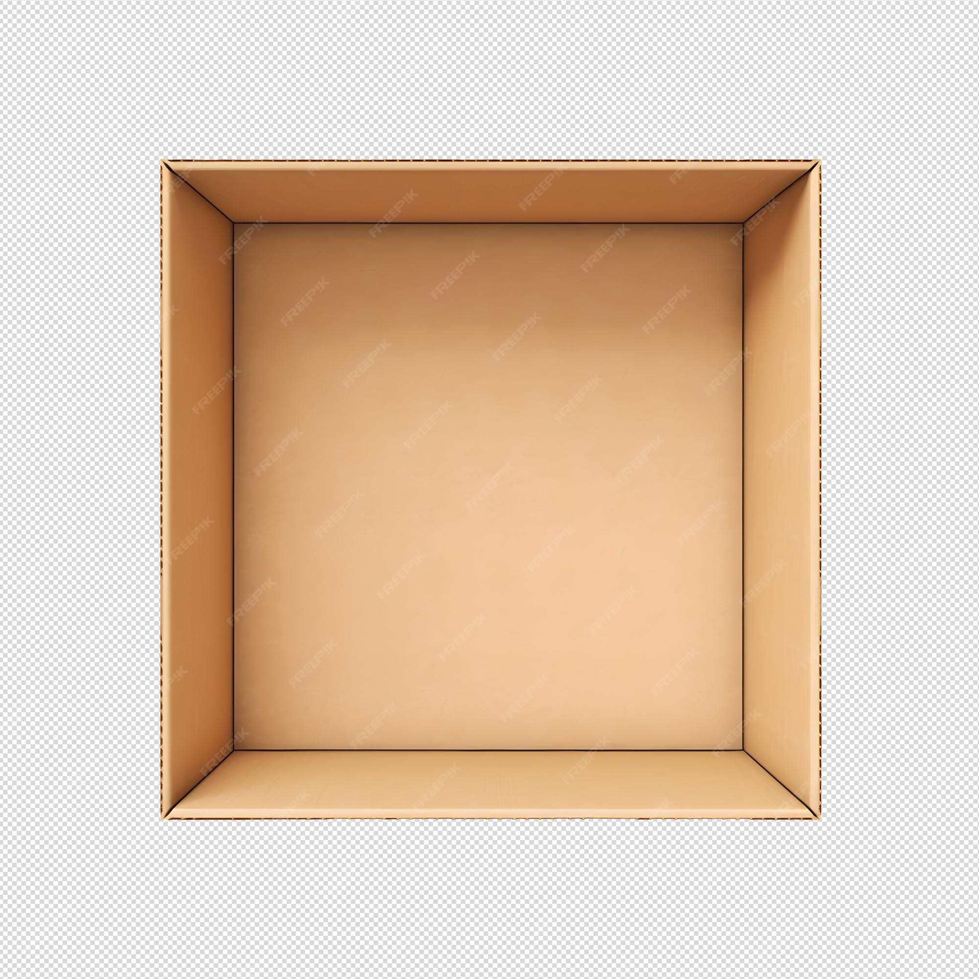 Top view of post opened box with empty space for product display ... Top view of post opened box with empty space for product display ...