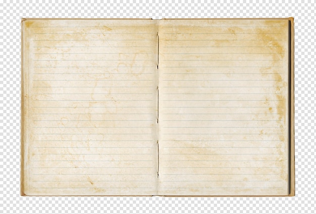 Premium PSD | Vintage blank open notebook Premium PSD | Vintage blank open notebook