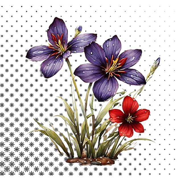 Premium PSD | Watercolor floral design Premium PSD | Watercolor floral design