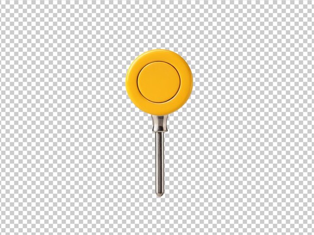 Premium PSD | Yellow thumbtack Premium PSD | Yellow thumbtack