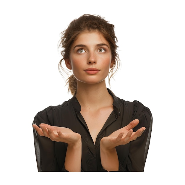 Premium PSD | Young confident woman portrait of a confident ... Premium PSD | Young confident woman portrait of a confident ...