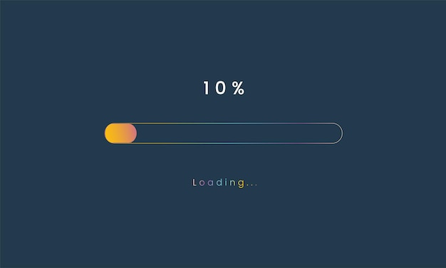 Premium Vector | 10 percent rainbow loading bar upload user interface ... Premium Vector | 10 percent rainbow loading bar upload user interface ...