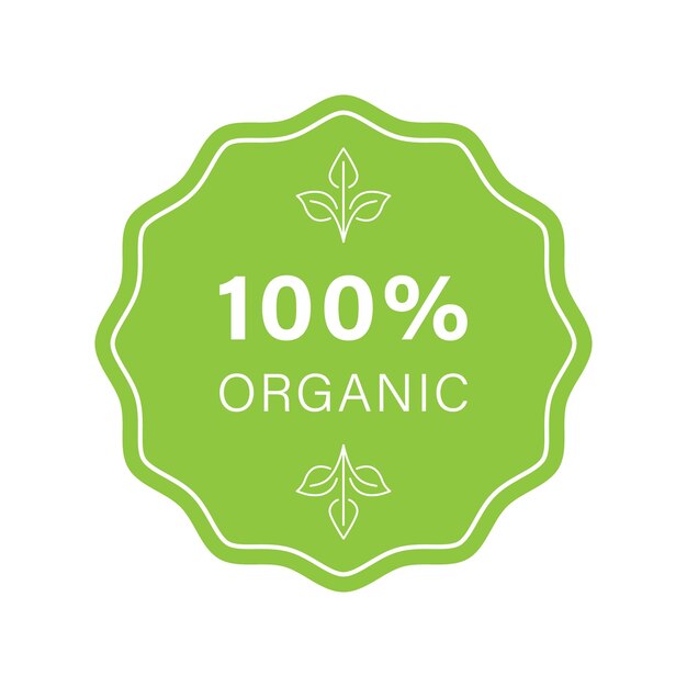 Premium Vector | Natural organic product green labels design Premium Vector | Natural organic product green labels design