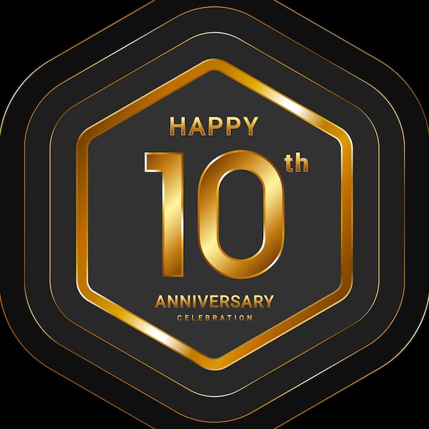 Premium Vector | 10th anniversary Premium Vector | 10th anniversary
