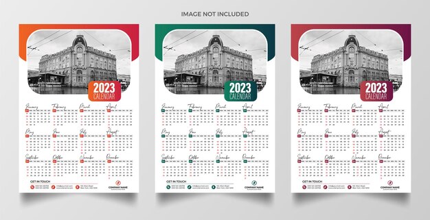 Premium Vector | 2023 calendar design template Premium Vector | 2023 calendar design template