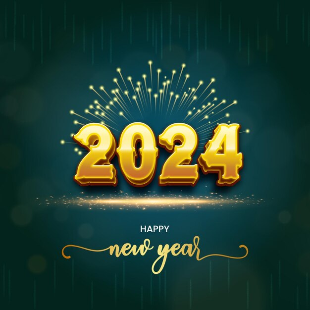 Premium Vector | 2024 new year wishes Premium Vector | 2024 new year wishes