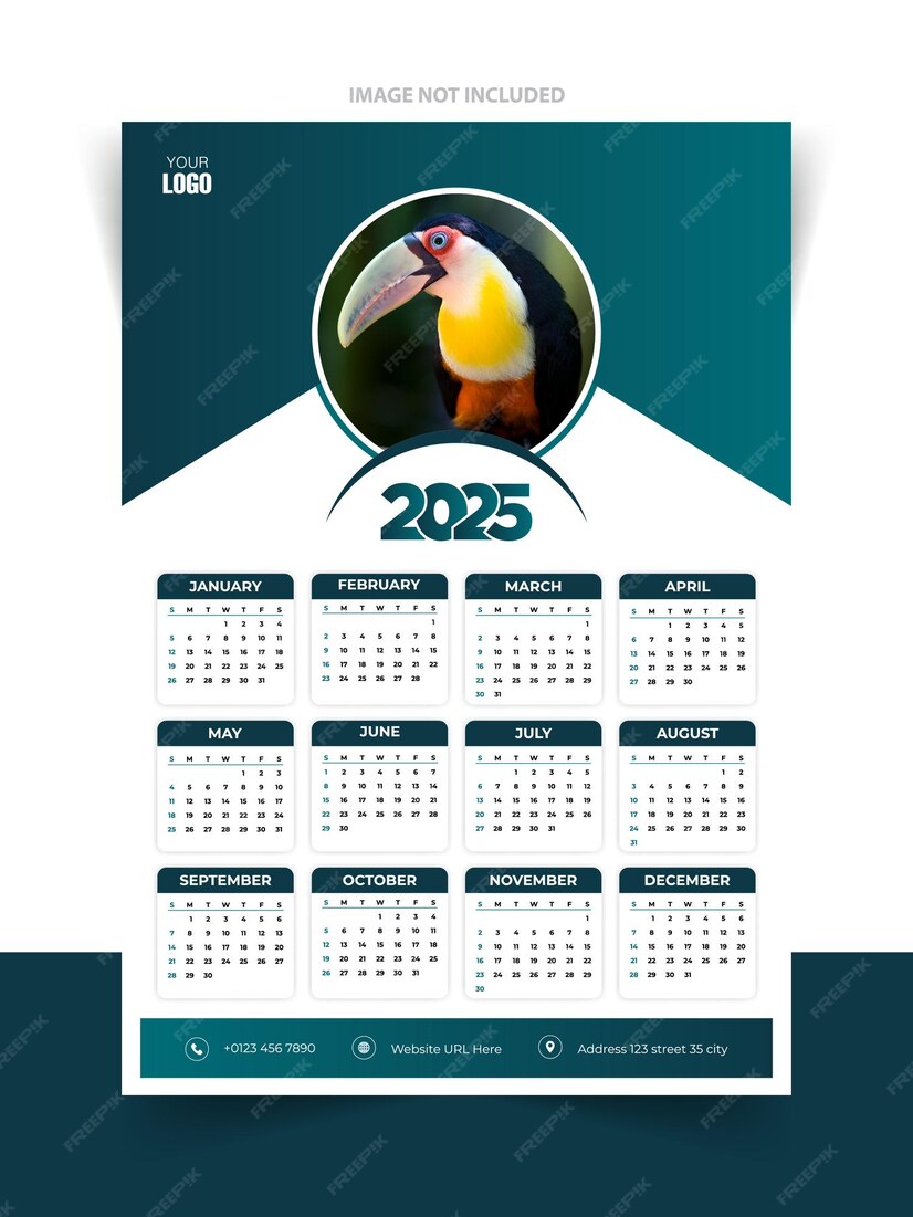 Premium Vector | 2025 Calendar Design Template with beautiful background Premium Vector | 2025 Calendar Design Template with beautiful background