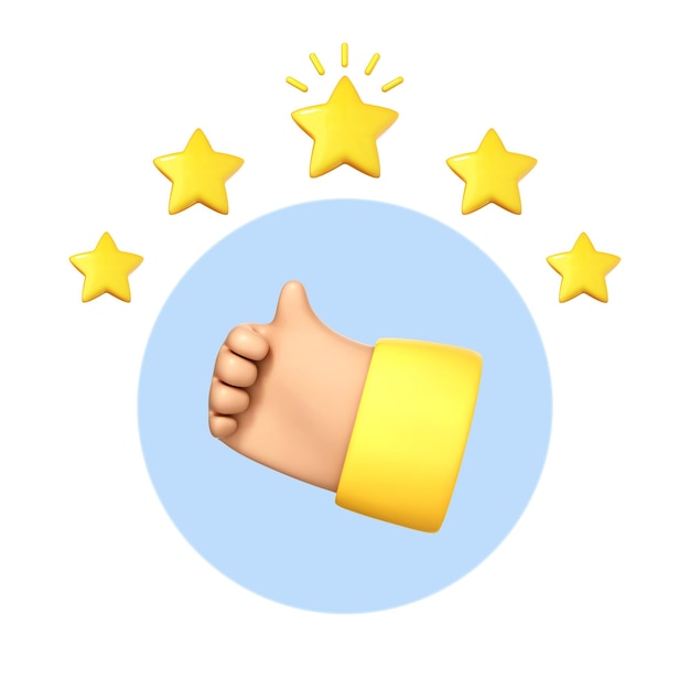 Premium Vector | 23D cartoon hand thumb up for success or good feedback ... Premium Vector | 23D cartoon hand thumb up for success or good feedback ...