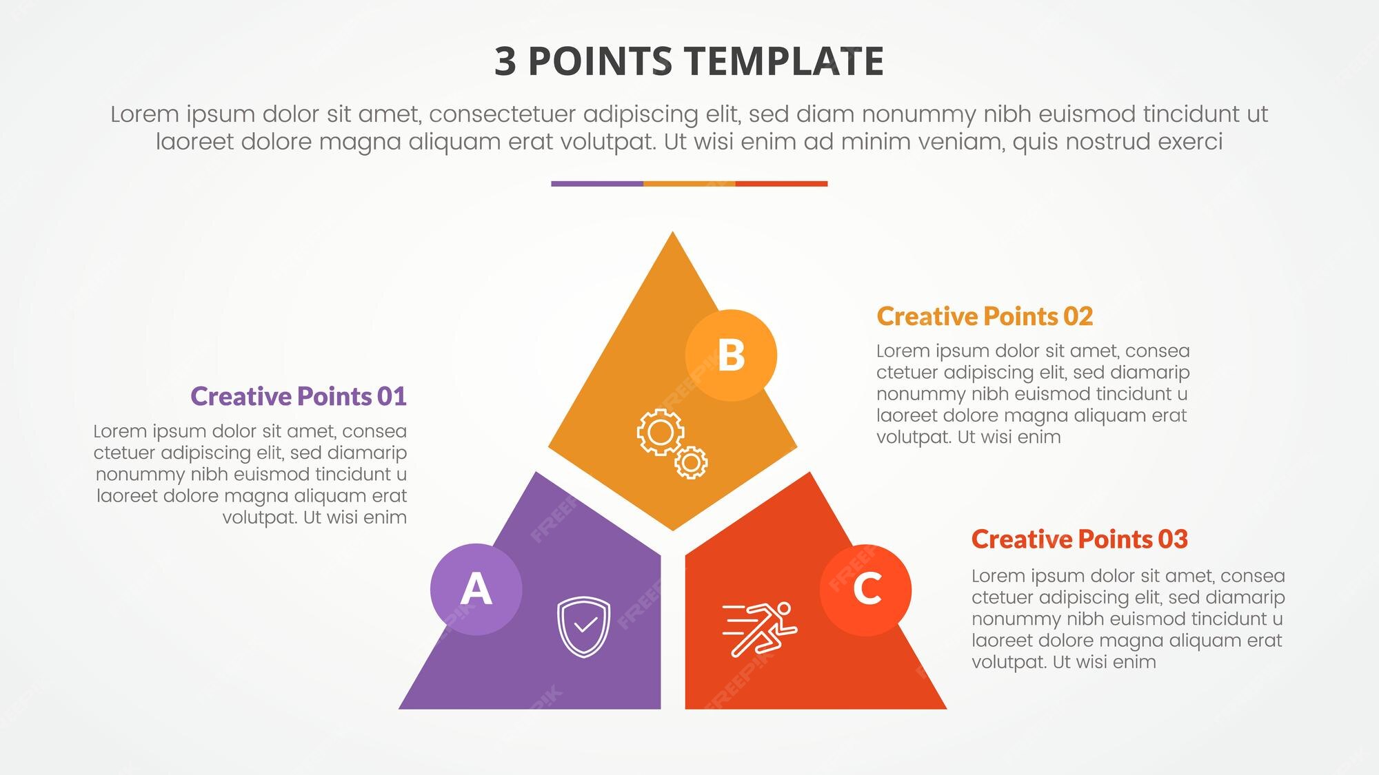 Premium Vector | 3 points stage template infographic concept for slide ...