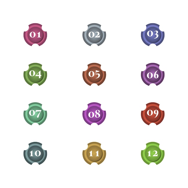 Premium Vector | 3d abstract vector bullet point Premium Vector | 3d abstract vector bullet point