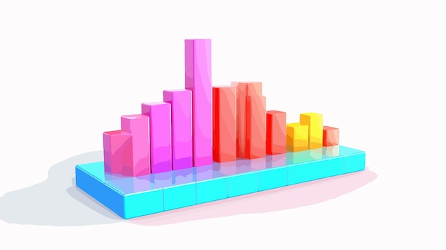 3D Bar Graph Statistical Data Analysis | Premium AI-generated vector 3D Bar Graph Statistical Data Analysis | Premium AI-generated vector