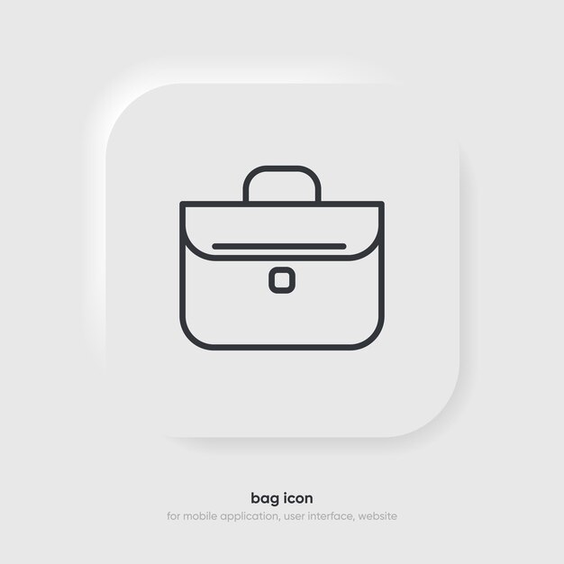 Premium Vector | 3d briefcase thin line vector icon flat icon isolated ... Premium Vector | 3d briefcase thin line vector icon flat icon isolated ...