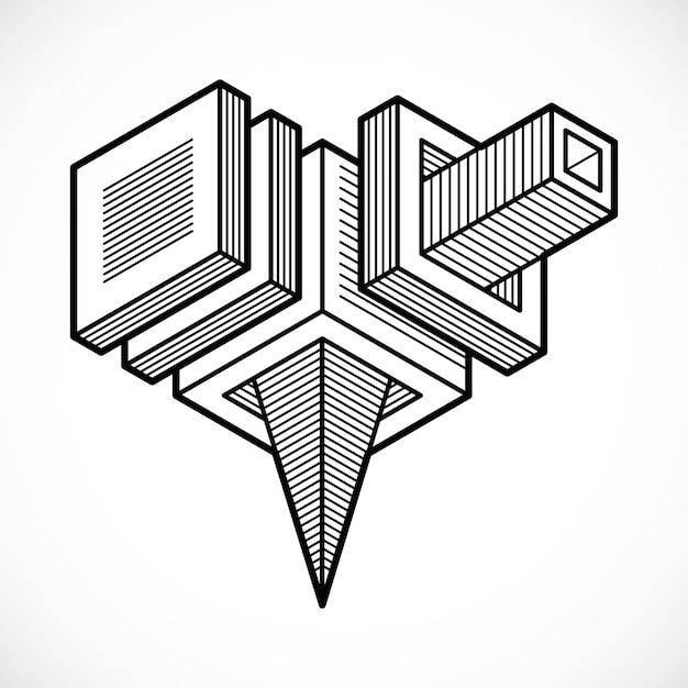 Premium Vector | 3d design, abstract vector cube shape. Premium Vector | 3d design, abstract vector cube shape.