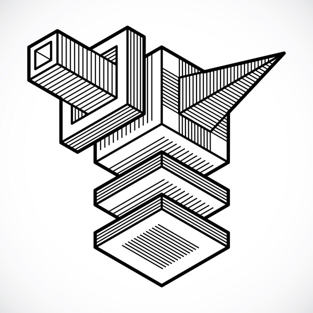 Premium Vector | 3d design, abstract vector cube shape. Premium Vector | 3d design, abstract vector cube shape.