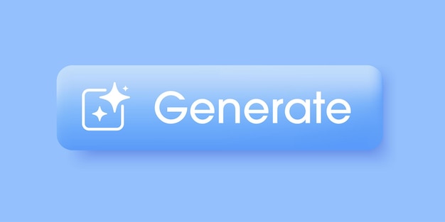 3D Generate AI button AI stars icon Artificial intelligence and Machine ... 3D Generate AI button AI stars icon Artificial intelligence and Machine ...