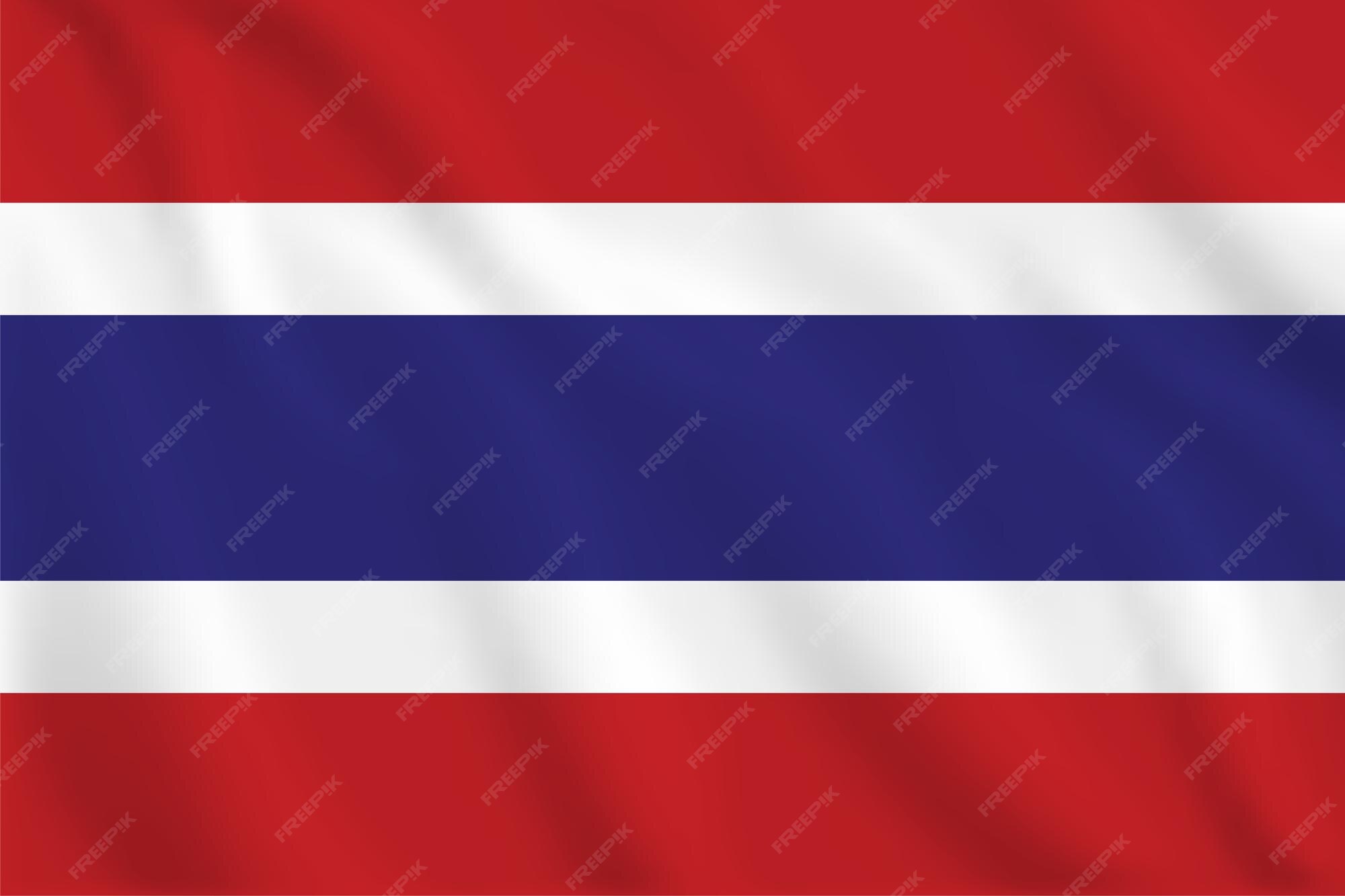 Premium Vector | 3d illustration waving flag of Thailand Vector flag of ... Premium Vector | 3d illustration waving flag of Thailand Vector flag of ...