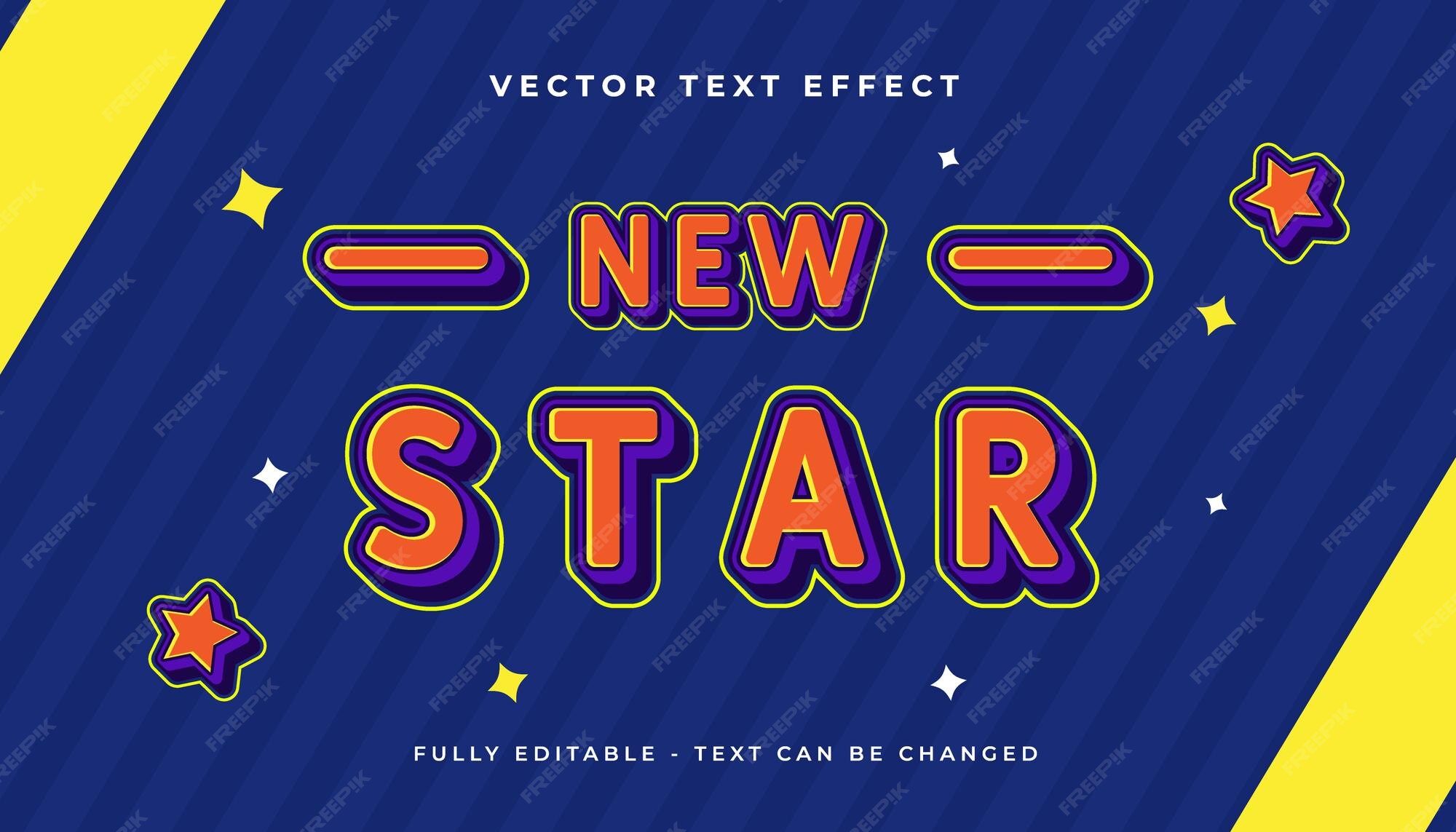 Premium Vector | 3d outlined text effect typography Premium Vector | 3d outlined text effect typography