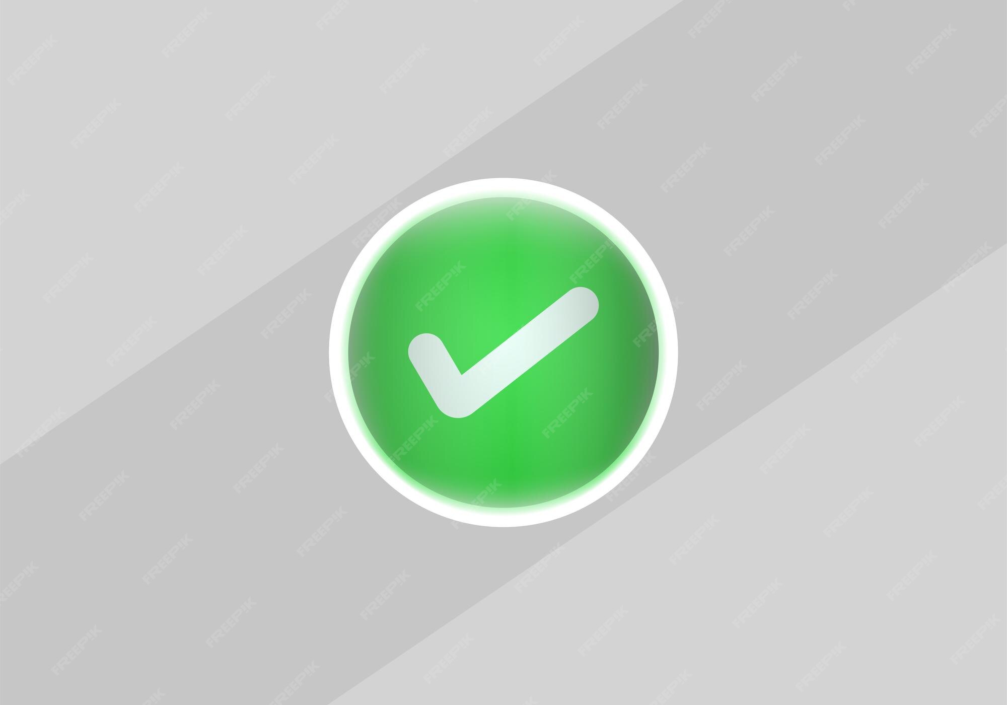 Premium Vector | 3D Realistic check mark button vector illustration Premium Vector | 3D Realistic check mark button vector illustration