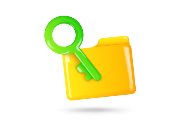 Premium Vector | 3d Realistic data folder icon vector illustration Premium Vector | 3d Realistic data folder icon vector illustration