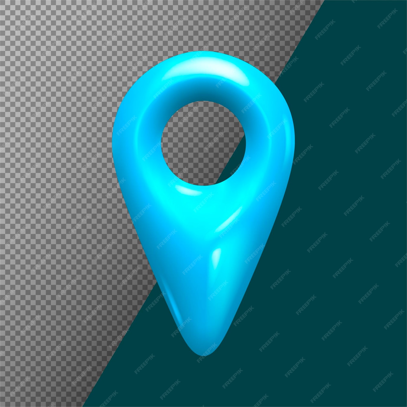 Premium Vector | 3d rendering realistic location map pin gps pointer marker gps location symbol ...