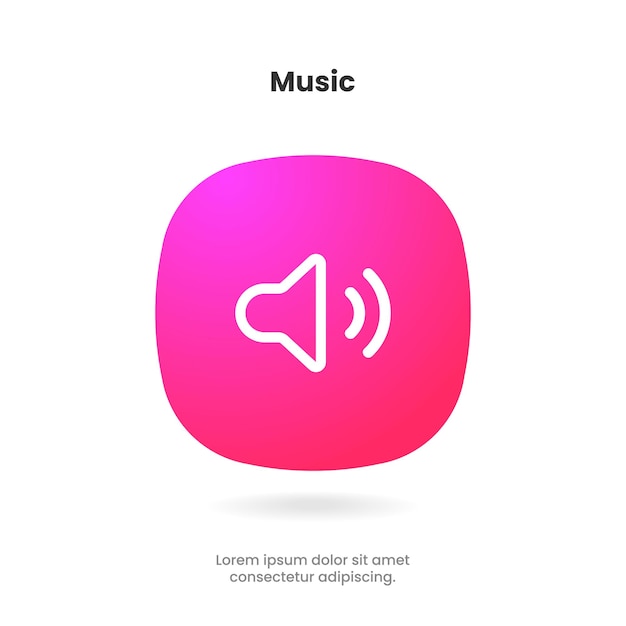 Premium Vector | 3d speaker, sound, megaphone, music, audio, noise icon ... Premium Vector | 3d speaker, sound, megaphone, music, audio, noise icon ...