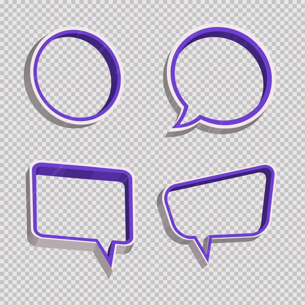 Premium Vector 3d Speech Bubble Dialogue Box And Text Chatting Or