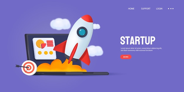 Premium Vector | 3d starting a new business project development process ... Premium Vector | 3d starting a new business project development process ...