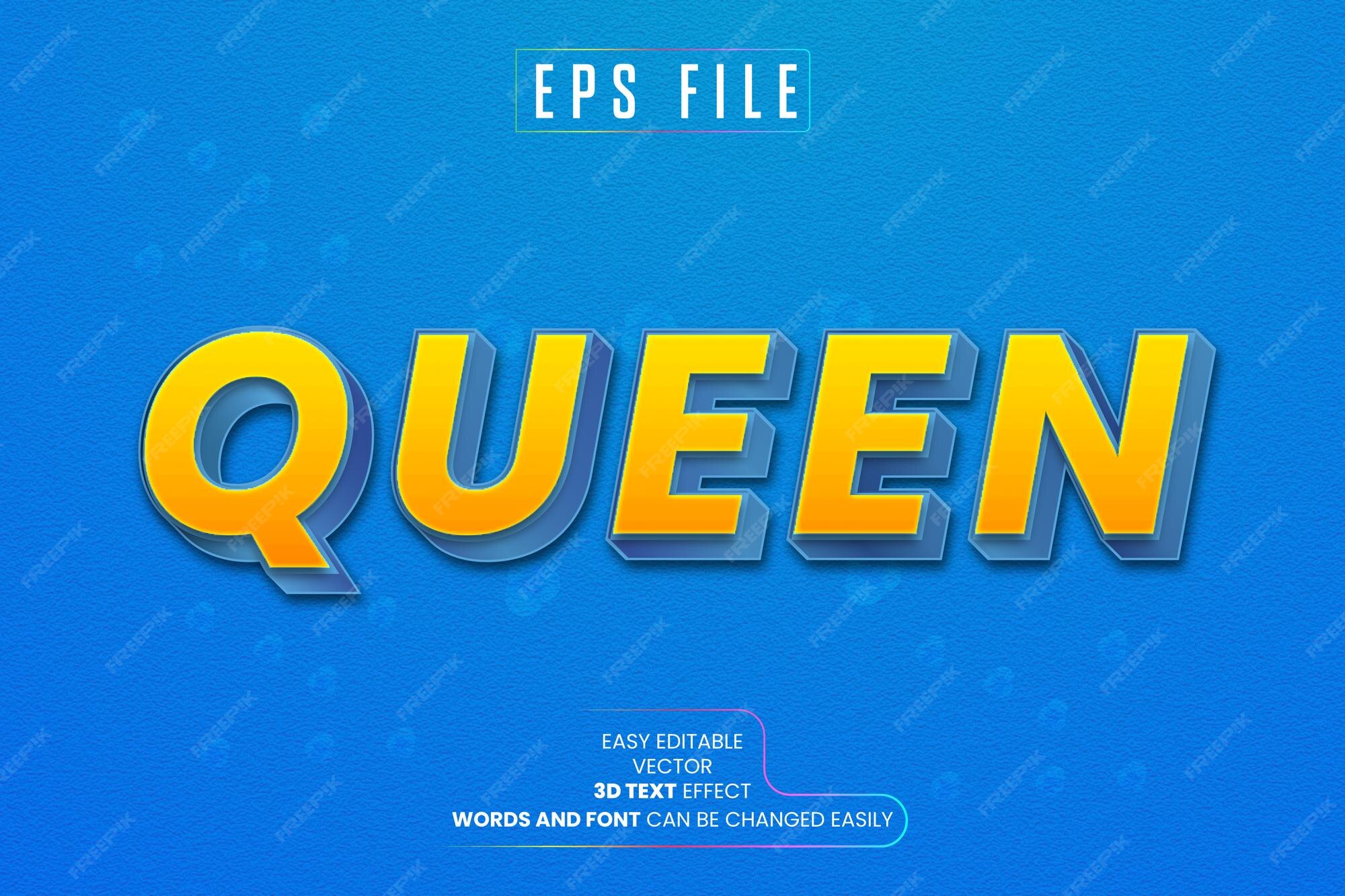 Premium Vector 3d Text Effect Style Eps File