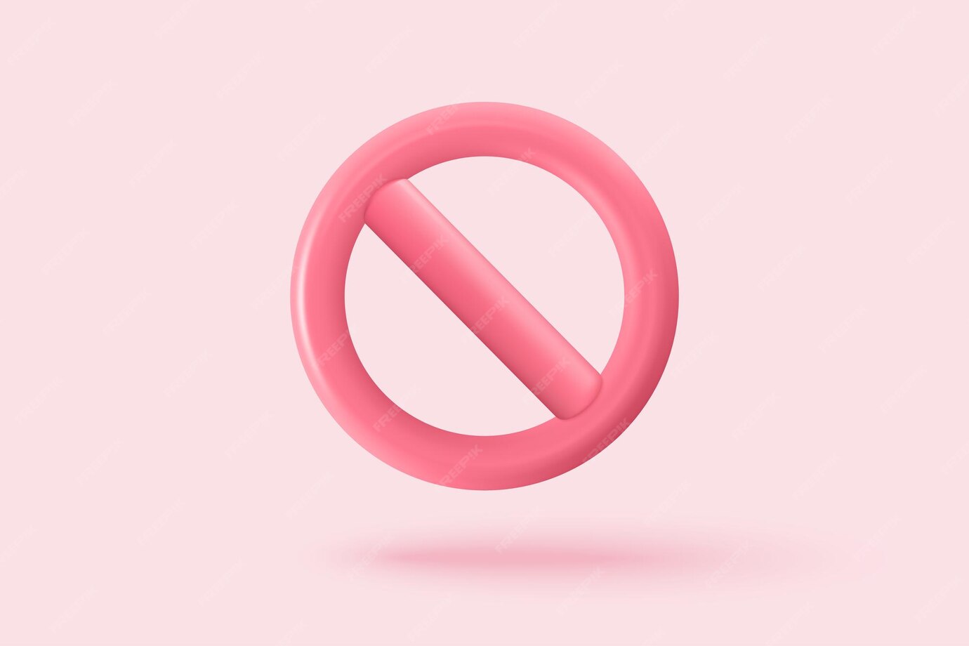 Premium Vector 3d Traffic Stop For Alert Notification Icon Negative