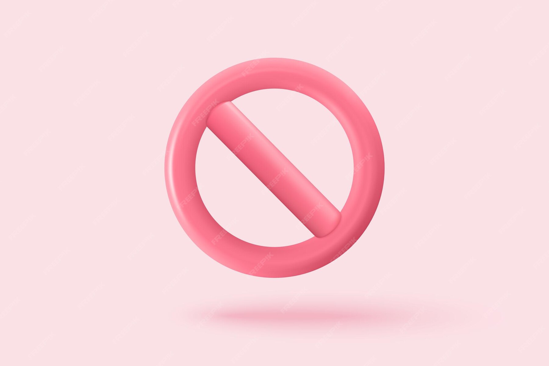 Premium Vector 3d Traffic Stop For Alert Notification Icon Negative