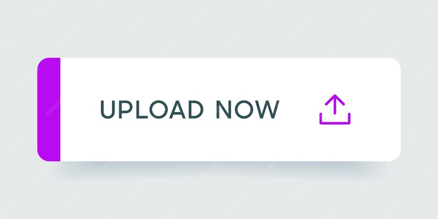 Premium Vector | 3d upload button icon. uploading icon. up arrow bottom side symbol. click here ...