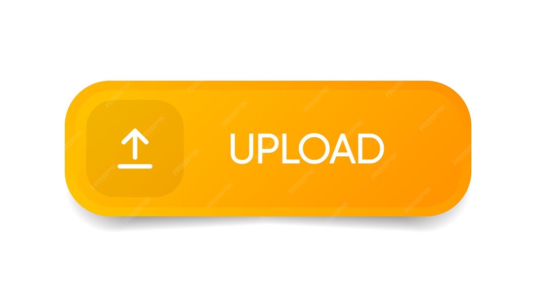 Premium Vector | 3d upload button icon uploading icon up arrow bottom ...