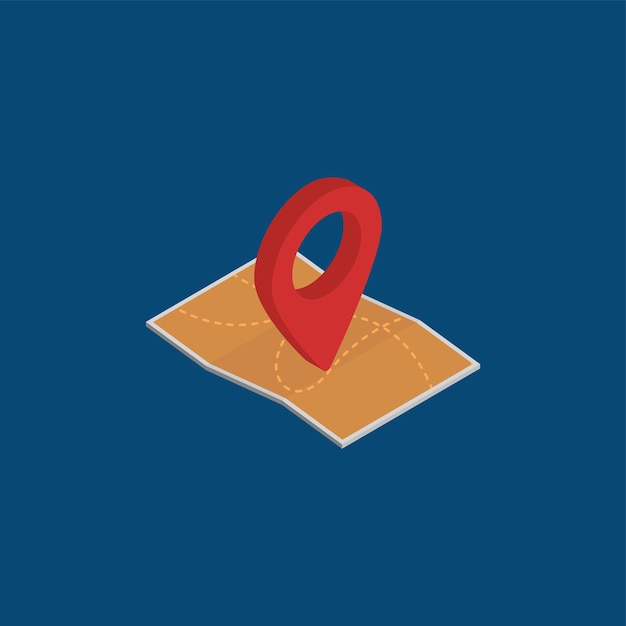 Premium Vector | 3d vector map icon Premium Vector | 3d vector map icon