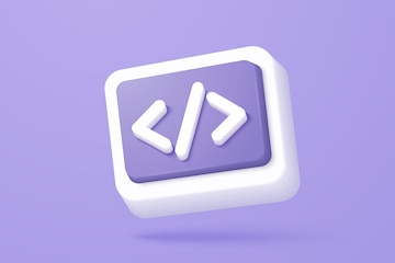 Premium Vector | 3d web development icon with bubble speech concept ...