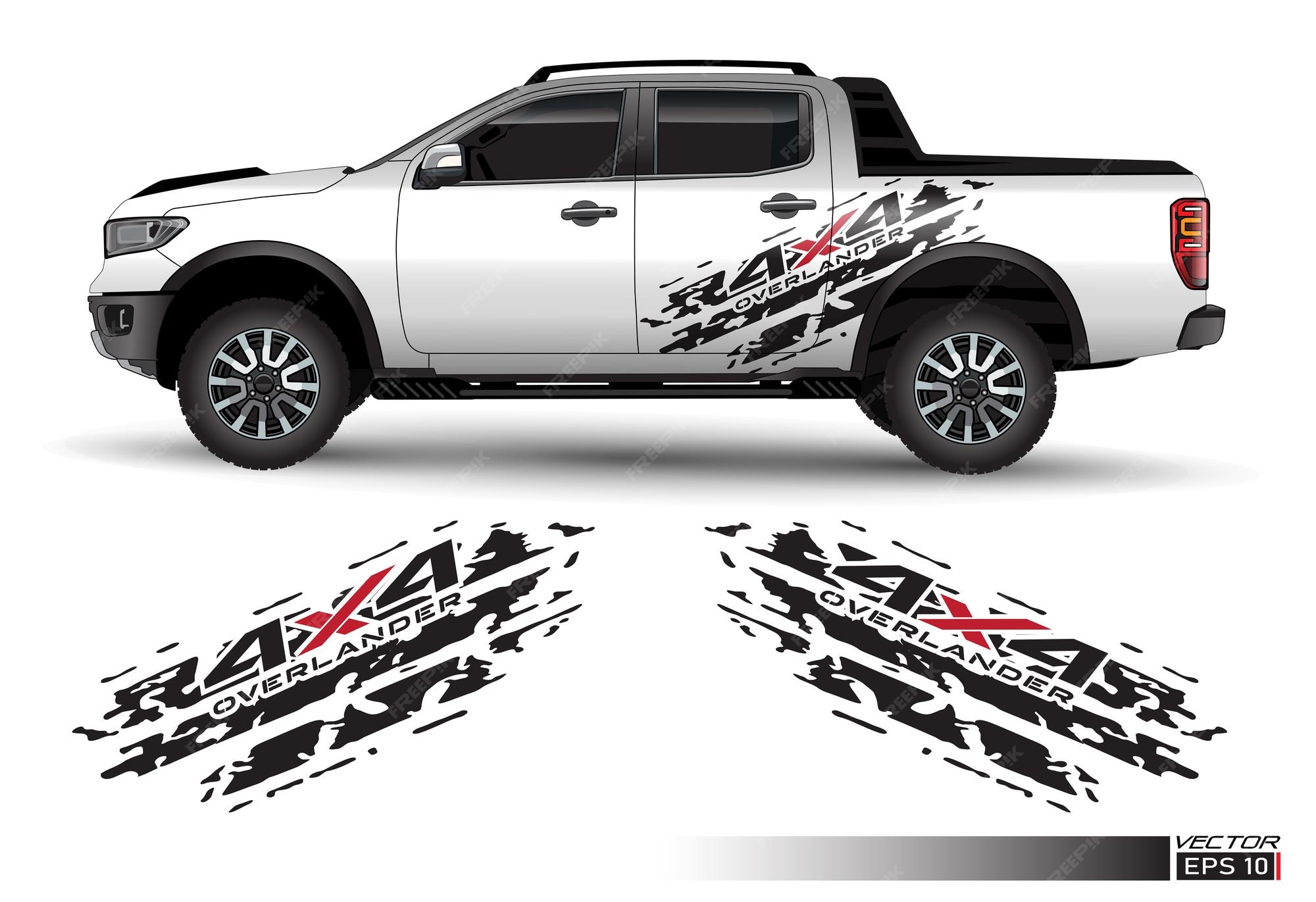 Premium Vector | 4x4 Side car body vector stripes decal Vehicle vector ... Premium Vector | 4x4 Side car body vector stripes decal Vehicle vector ...