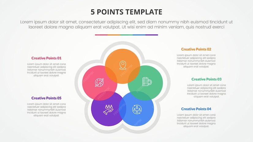 Premium Vector | 5 points stage template infographic concept for slide ...