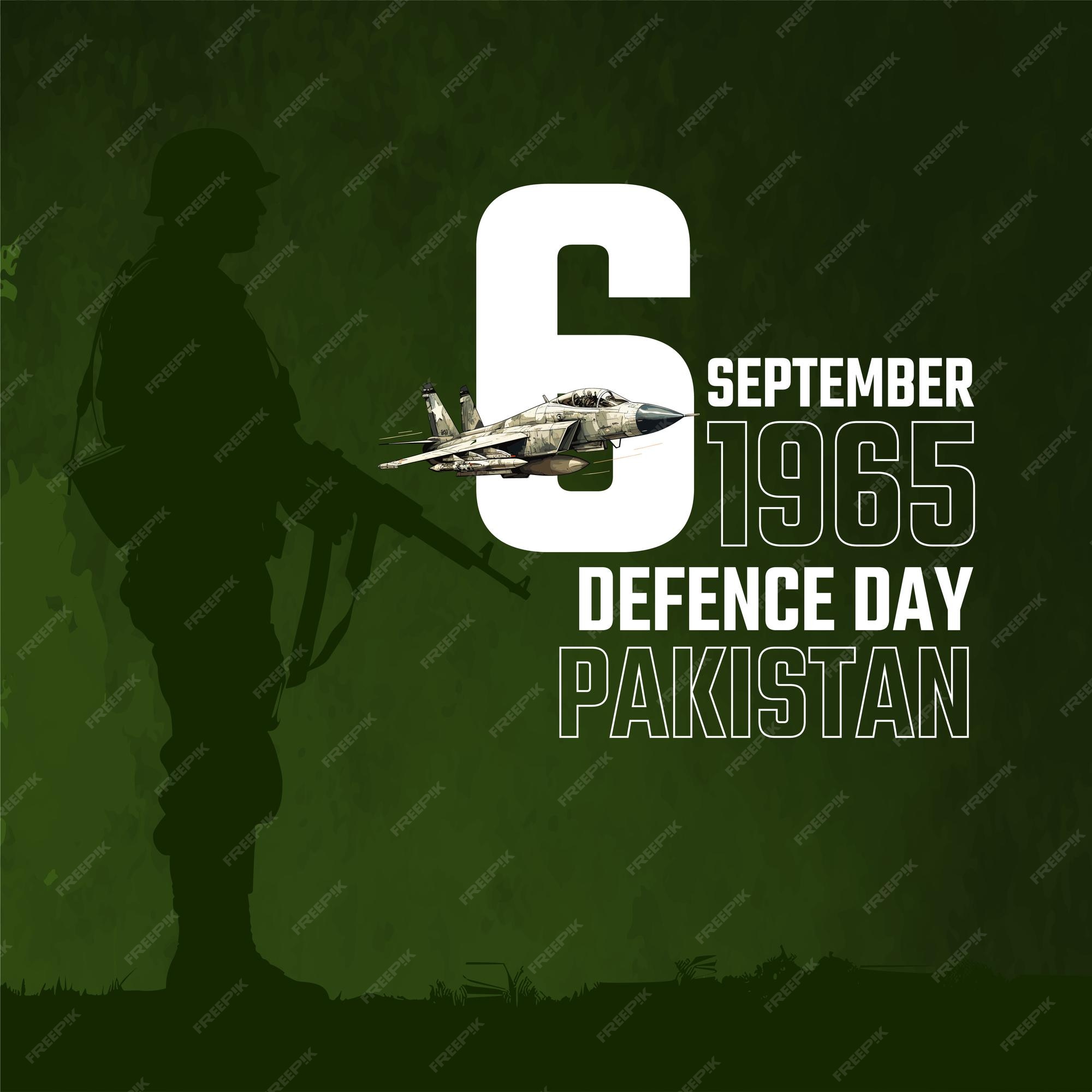 Premium Vector | 6 september defence day pakistan Premium Vector | 6 september defence day pakistan