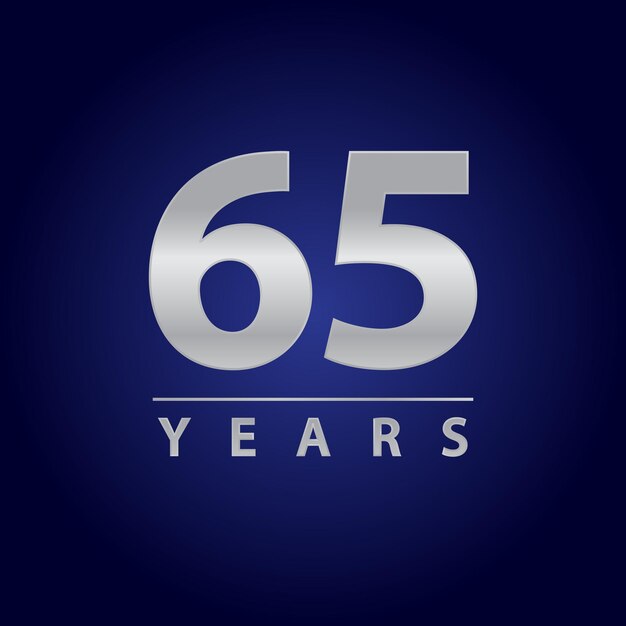 Premium Vector | 65 years for celebration events anniversary ... Premium Vector | 65 years for celebration events anniversary ...