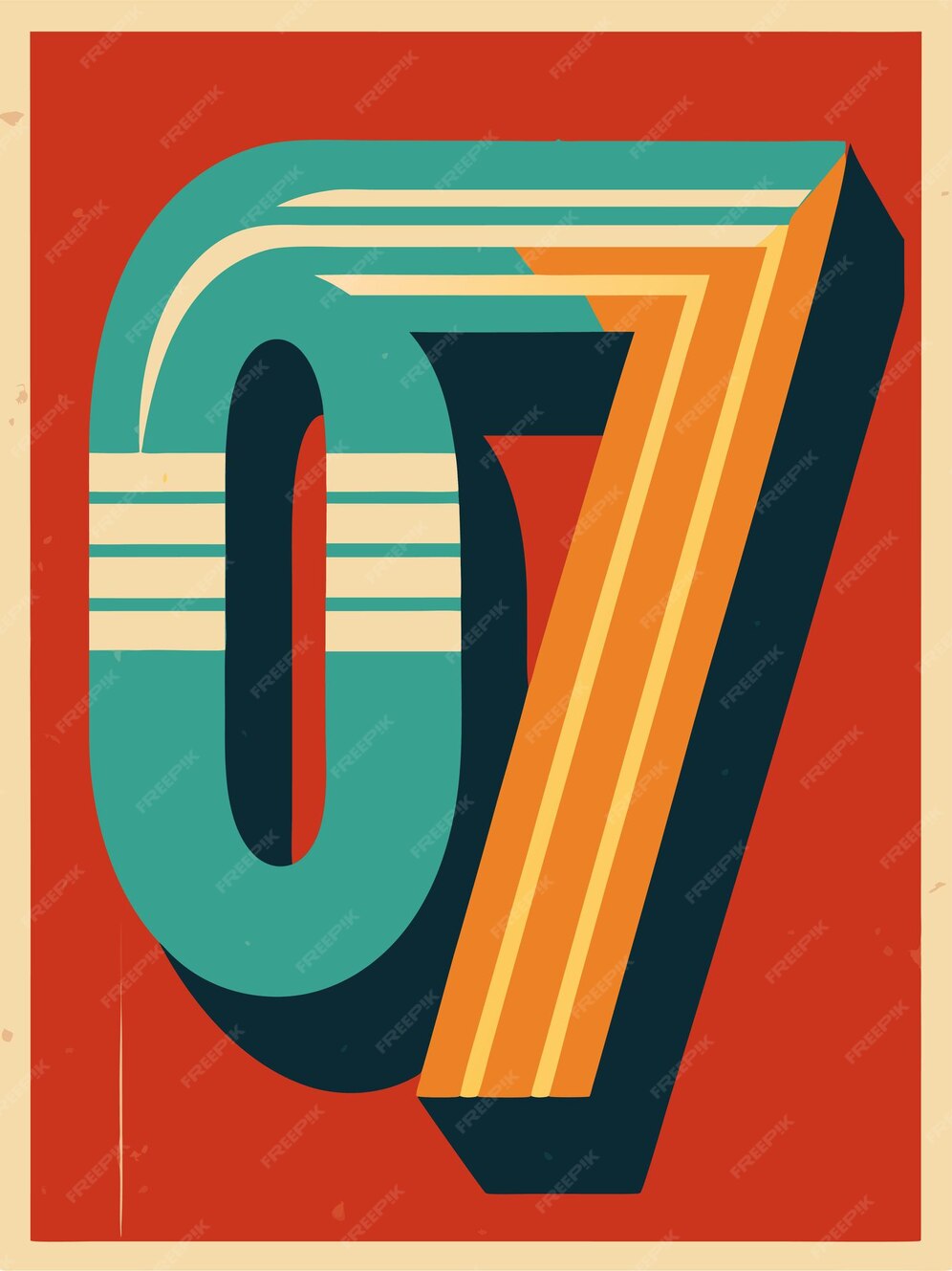 7 number or seven number digit | Premium AI-generated vector 7 number or seven number digit | Premium AI-generated vector