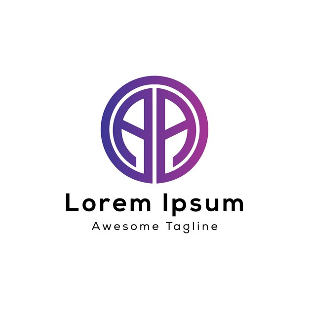 Premium Vector | Aa circle shape initial creative logo design Premium Vector | Aa circle shape initial creative logo design