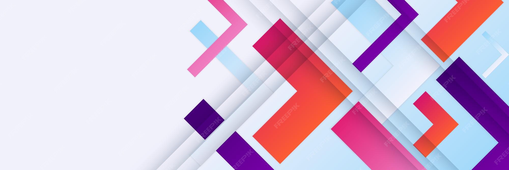 Premium Vector Abstract Arrow Colorful Banner Background Gradient Dynamic Vibrant Geometric