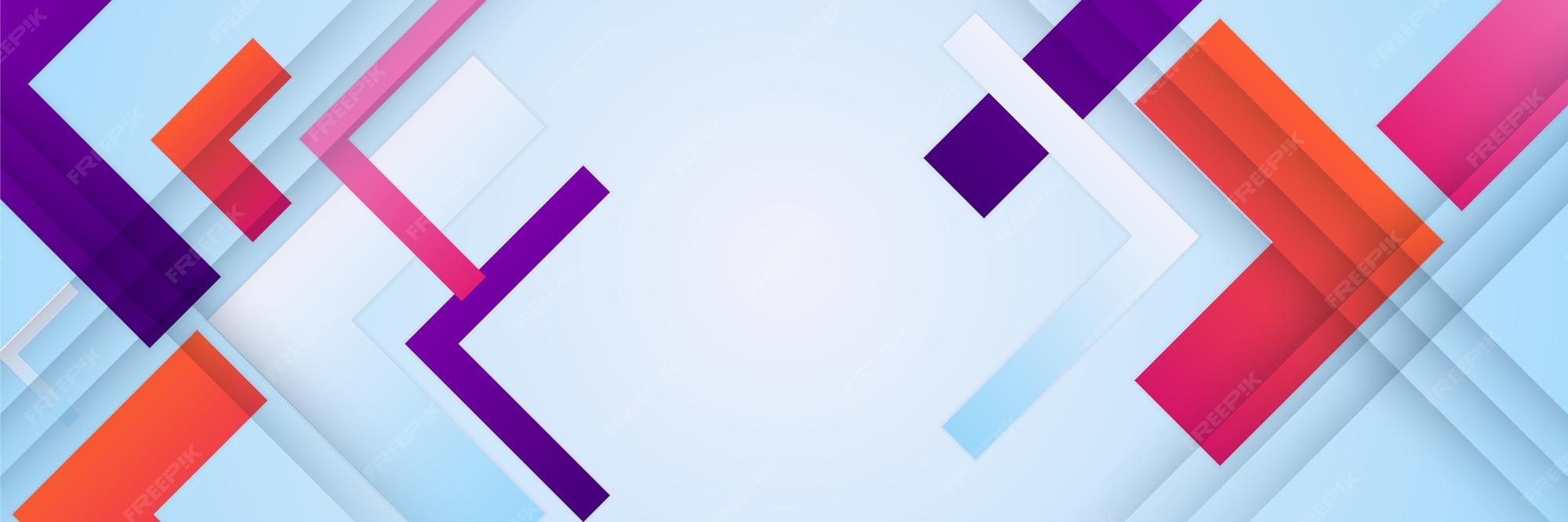 Premium Vector Abstract Arrow Colorful Banner Background Gradient Dynamic Vibrant Geometric